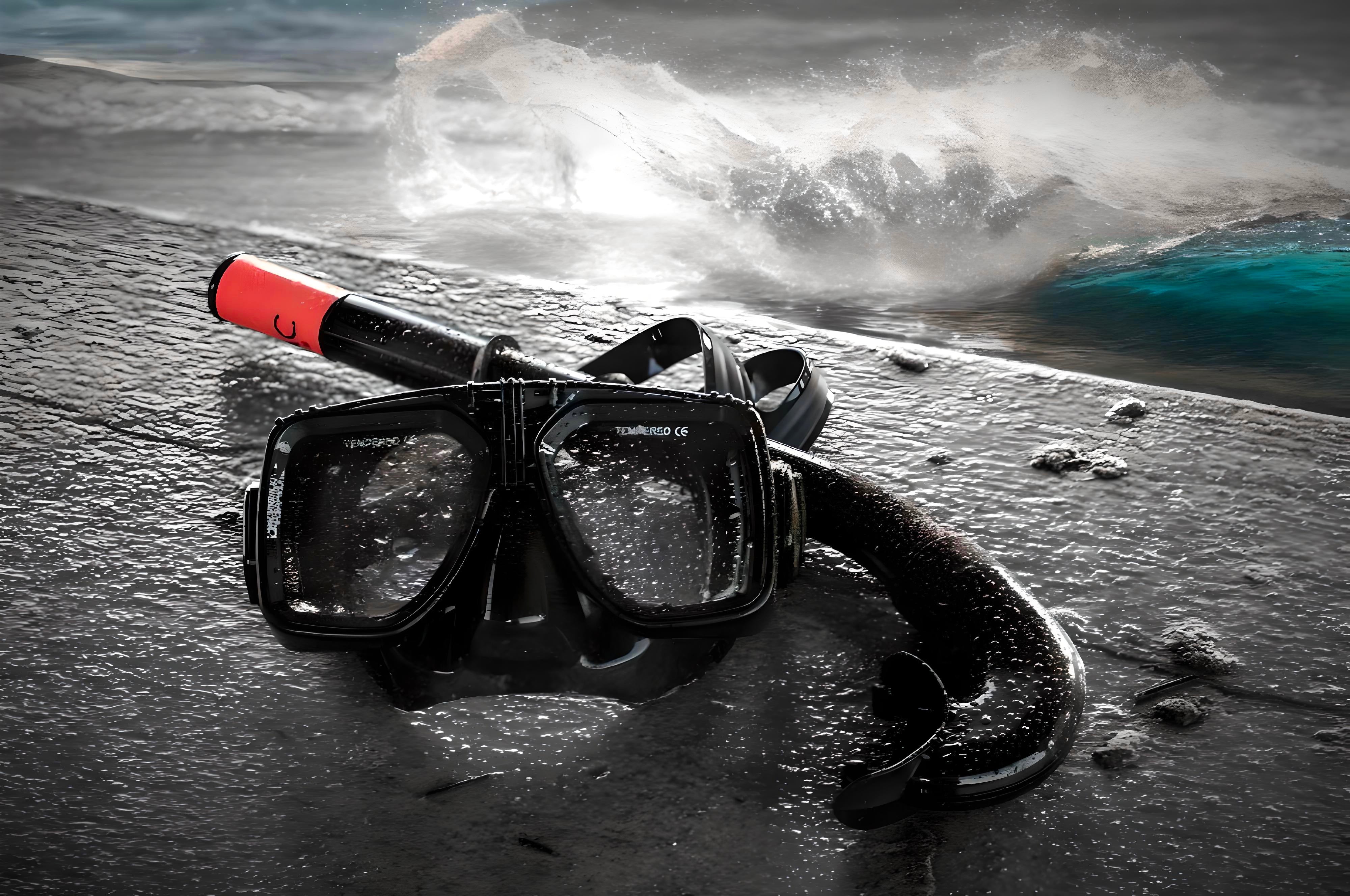 USCG Rescue Swimmer Dive Mask and Snorkel Combo - ATACLETE